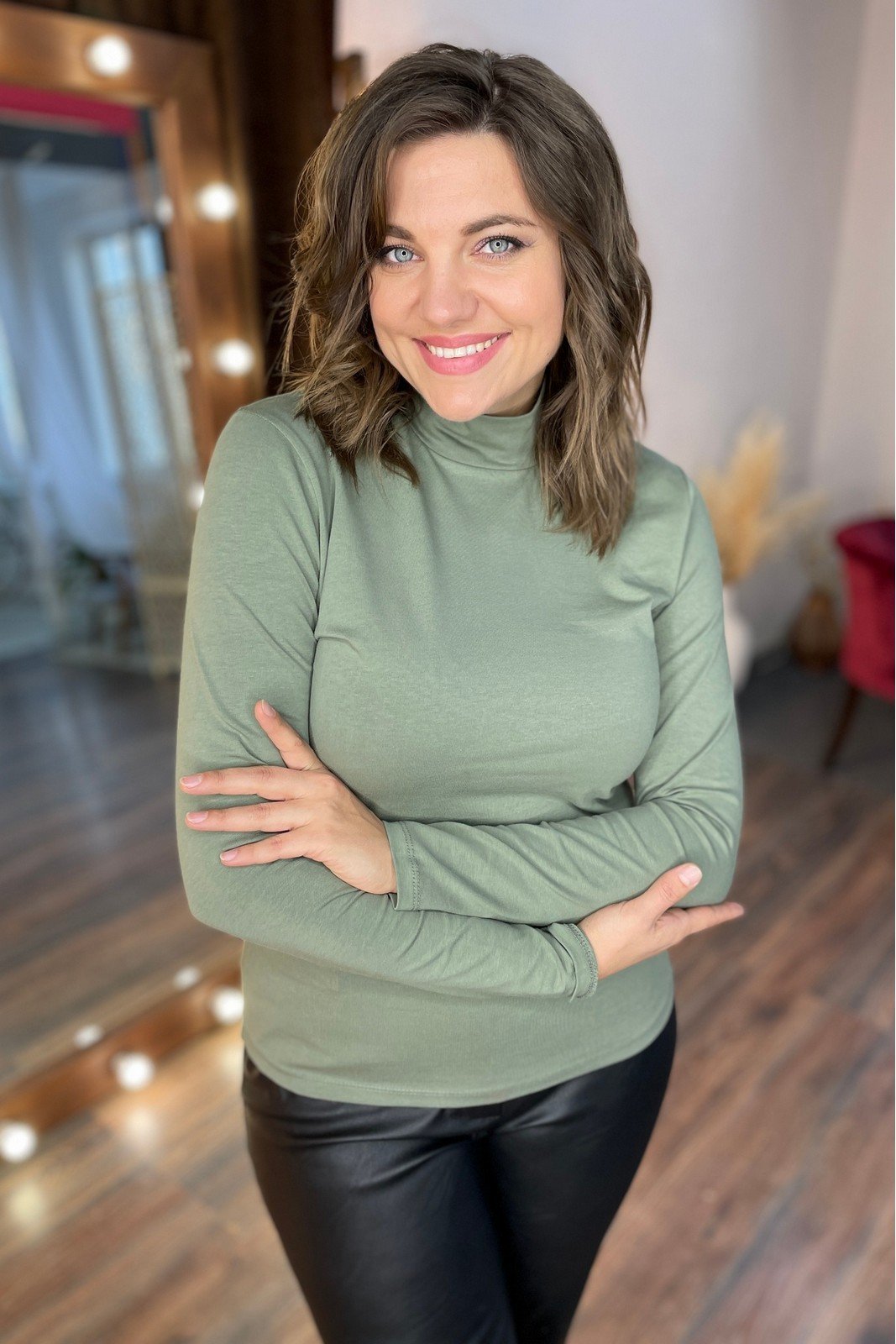 Джемпер 2050 оливка Rumoda купить в интернет магазине Велесмода